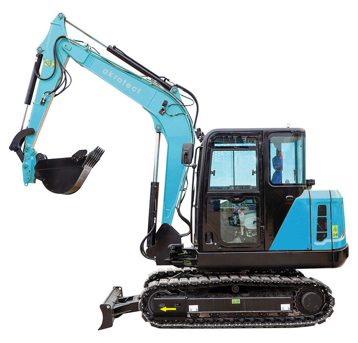 Raupenbagger akrotect AK60-9, Knickmatik :: Gartlehner